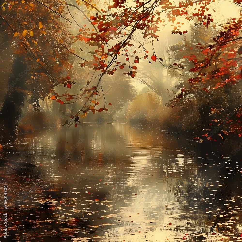Magical Fall Landscape: A Spellbinding Scene of Autumnal Splendor ...