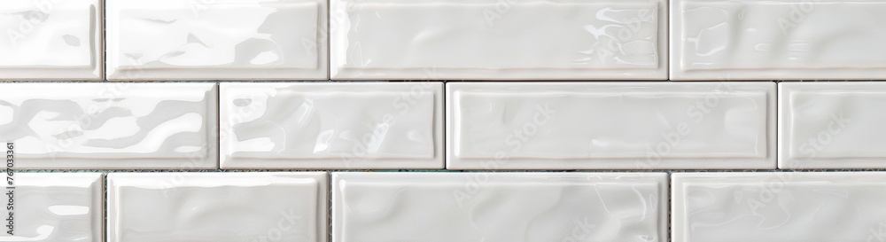 White ceramic tile background, seamless pattern with white bricks ...