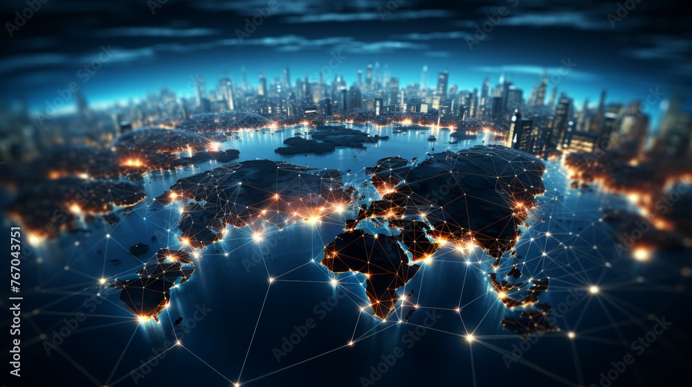 world map with code Stock Photo | Adobe Stock