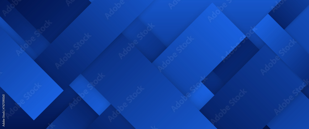 Blue modern and simple abstract banner art vector with shapes. For ...