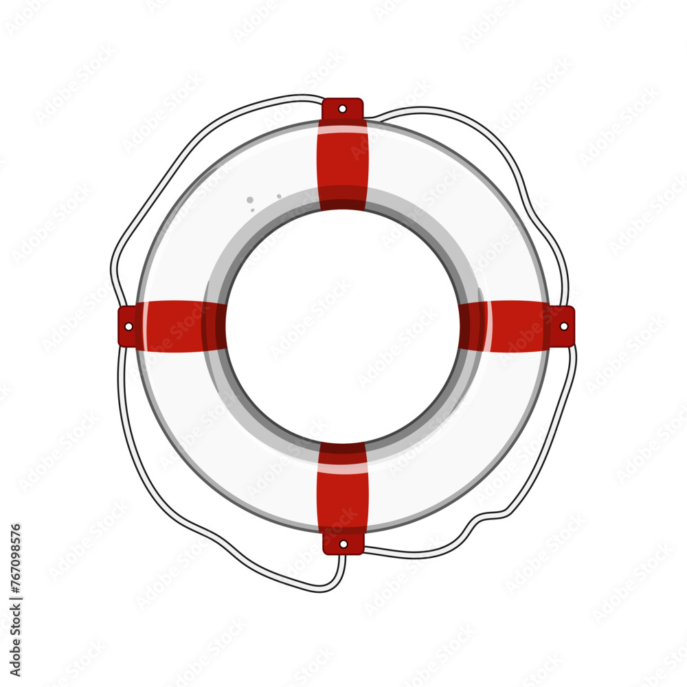 safety lifebuoy cartoon. lifeguard belt, pool float, lifeboat preserver ...