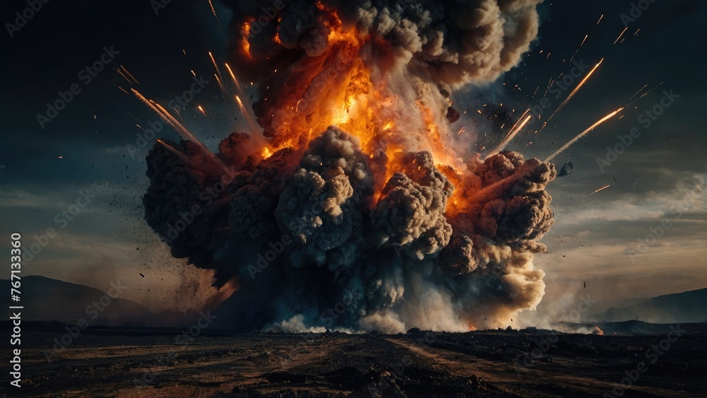 Fire in the fireplace, explosion wallpaper, fire explosion wallpaper ...