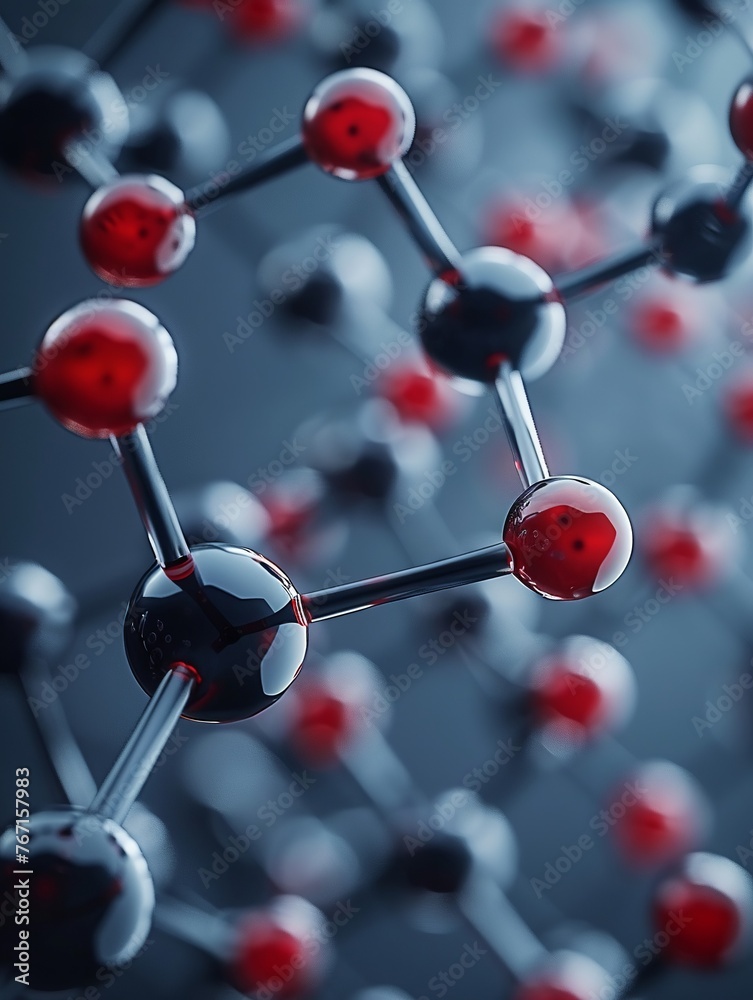 Molecule diagram Illustrate the complex structure of a molecule in ...