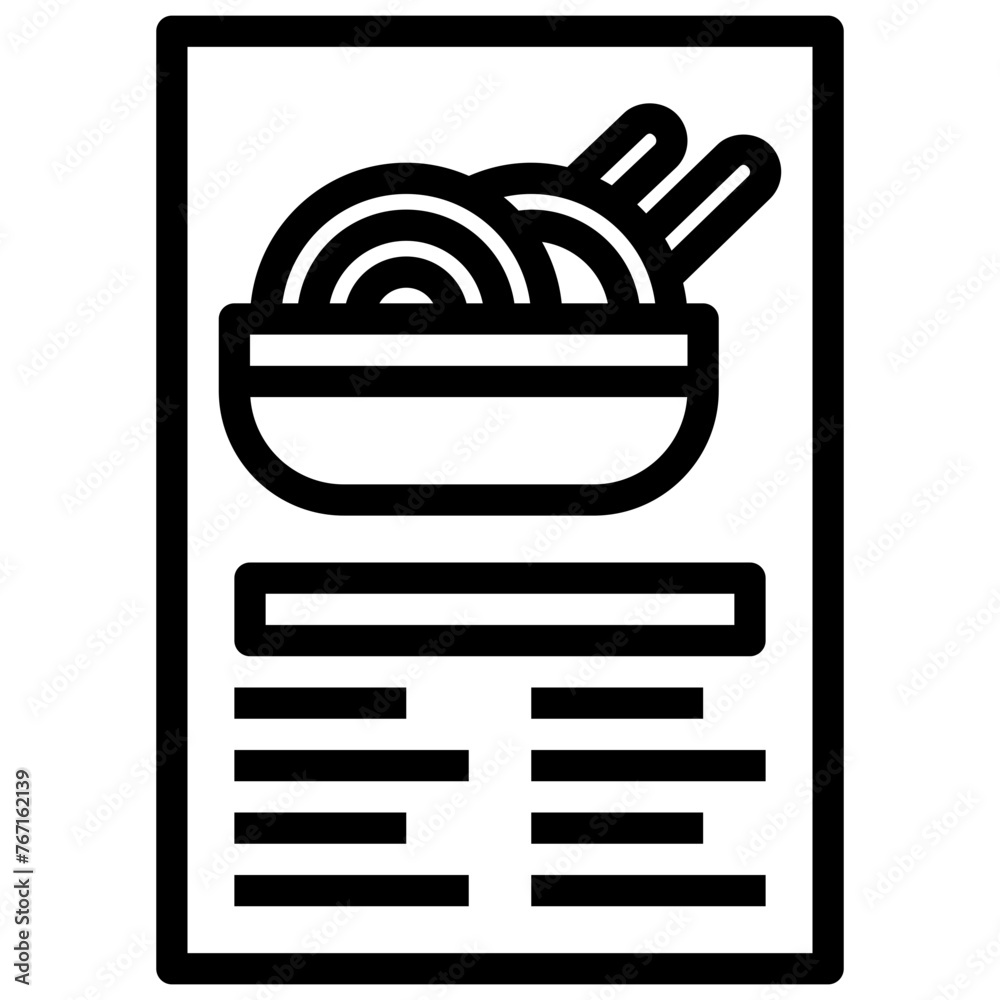 RAMEN,menu,open menu,menus,food,restaurant,paper.svg Stock Vector ...