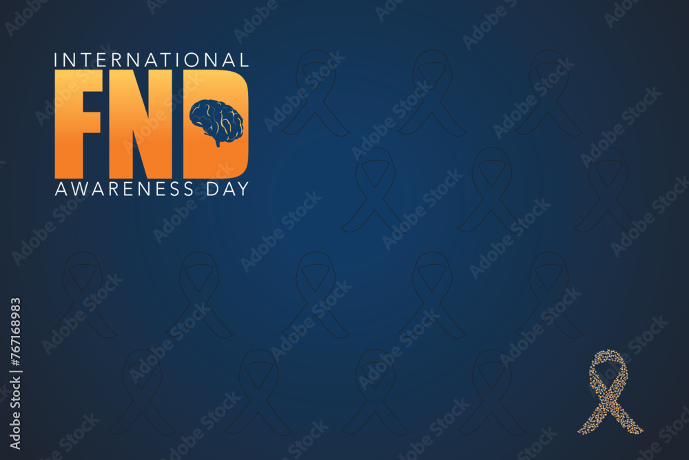 FND (functional neurological disorders) Awareness Day vector ...