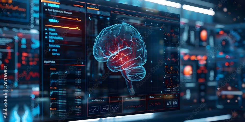 AI diagnosis system interface displaying rare disease findings with ...