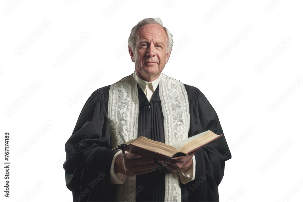 A judge in a robe, representing the role of interpreting and applying ...