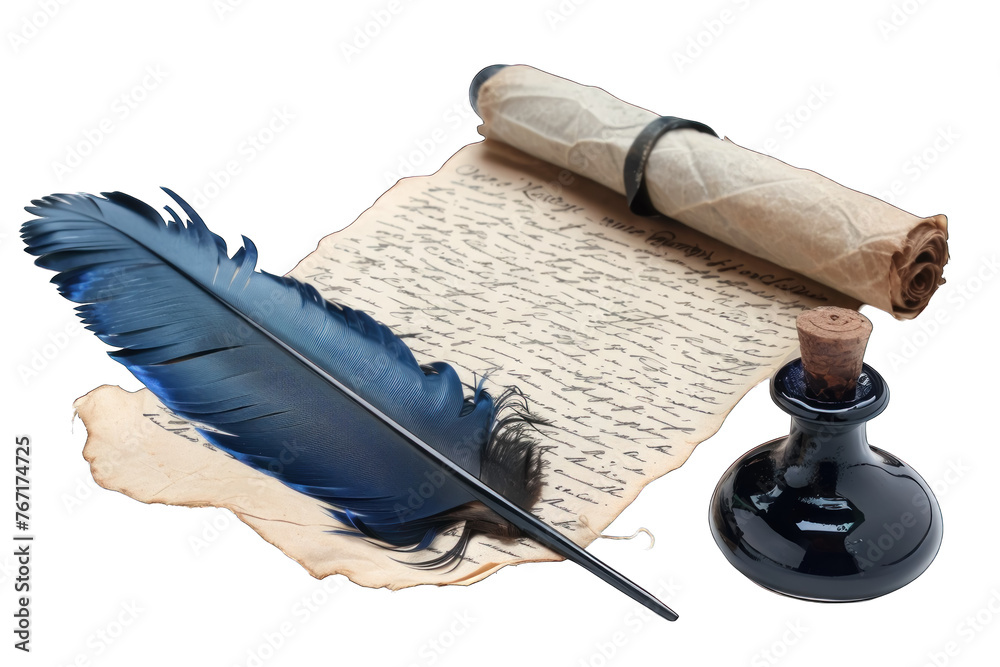 Quill and inkwell representing traditional legal documentation ...