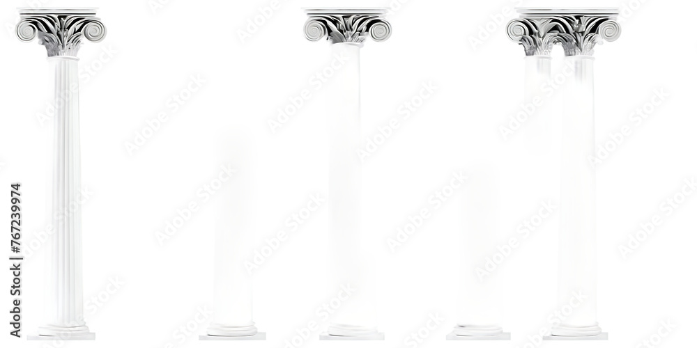 Ancient Greek border with classical columns and motifs Transparent ...