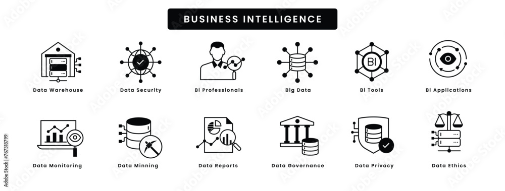 Business Intelligence Icons - A Set of High-Quality Icons for Business ...