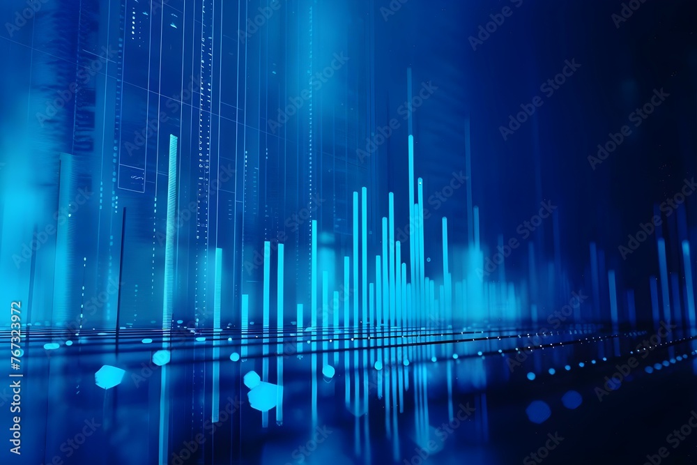 Stock market chart showing increasing profits and financial growth on a ...