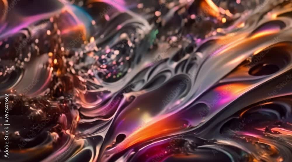 Abstract background video with extraordinary colors and shapes, ideal ...
