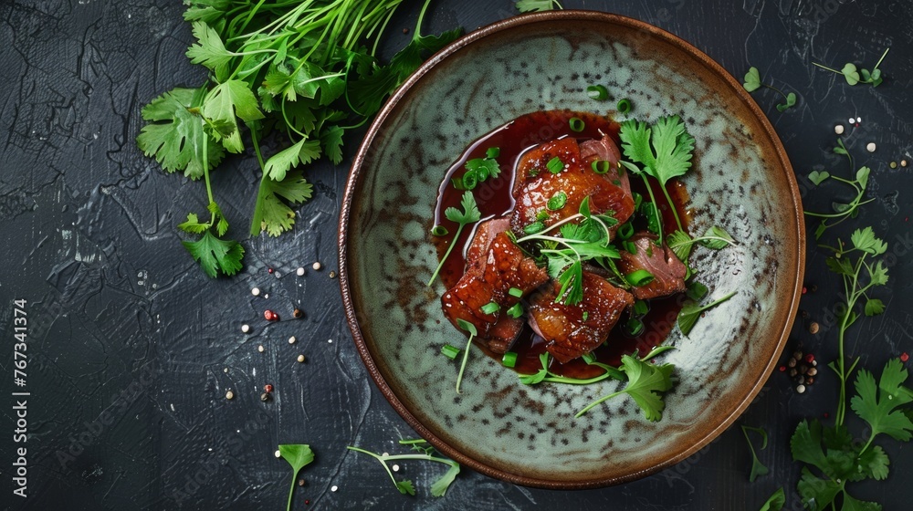 Confit de Canard is traditionally made from duck in French Stock Photo ...