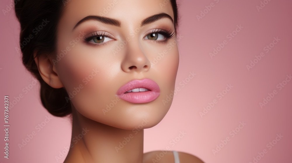 Attractive 36-Year-Old Woman: Close-Up Shot with Hard Light, Strong ...