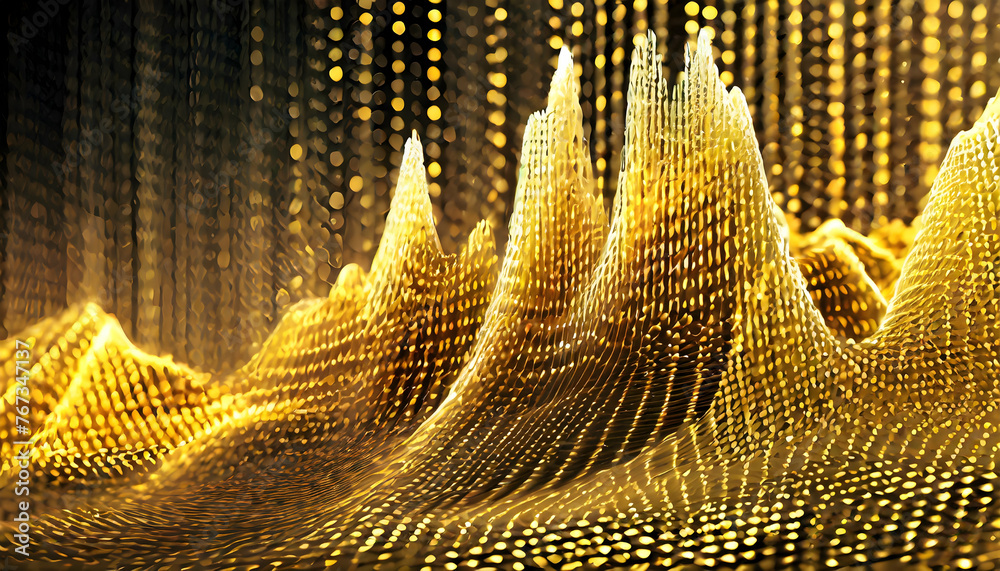 Create abstract data frequency wave patterns for use in technology ...