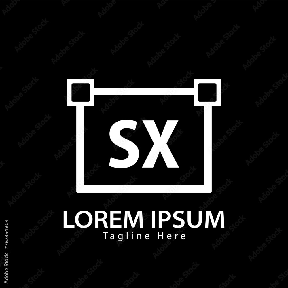 letter SX logo. SX. SX logo design vector illustration for creative ...