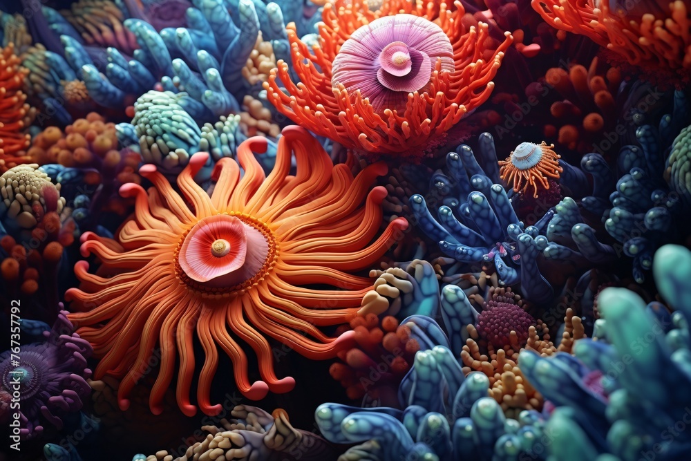 Coral reef wallpaper, Sea flower colorful coral reef, Coral reef ...