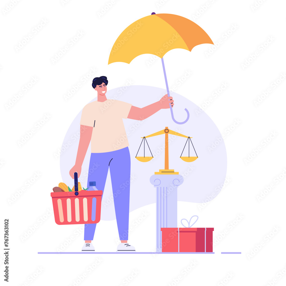 Consumer buying with legal protection. Consumer law protects customer ...
