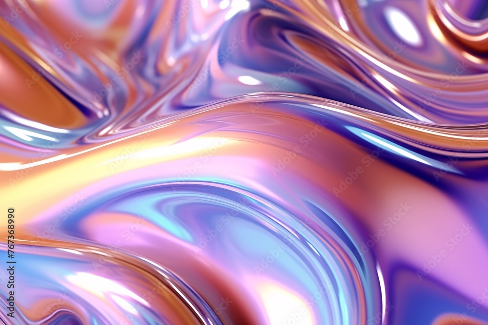 Liquid shiny holographic background, Liquid holographic Wallpaper ...