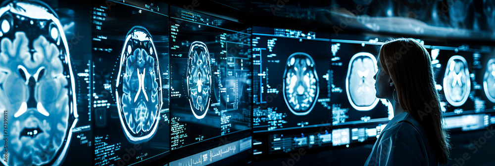 Modern Radiology Setup Big Screen X-Ray Room for Medical Imaging Stock ...