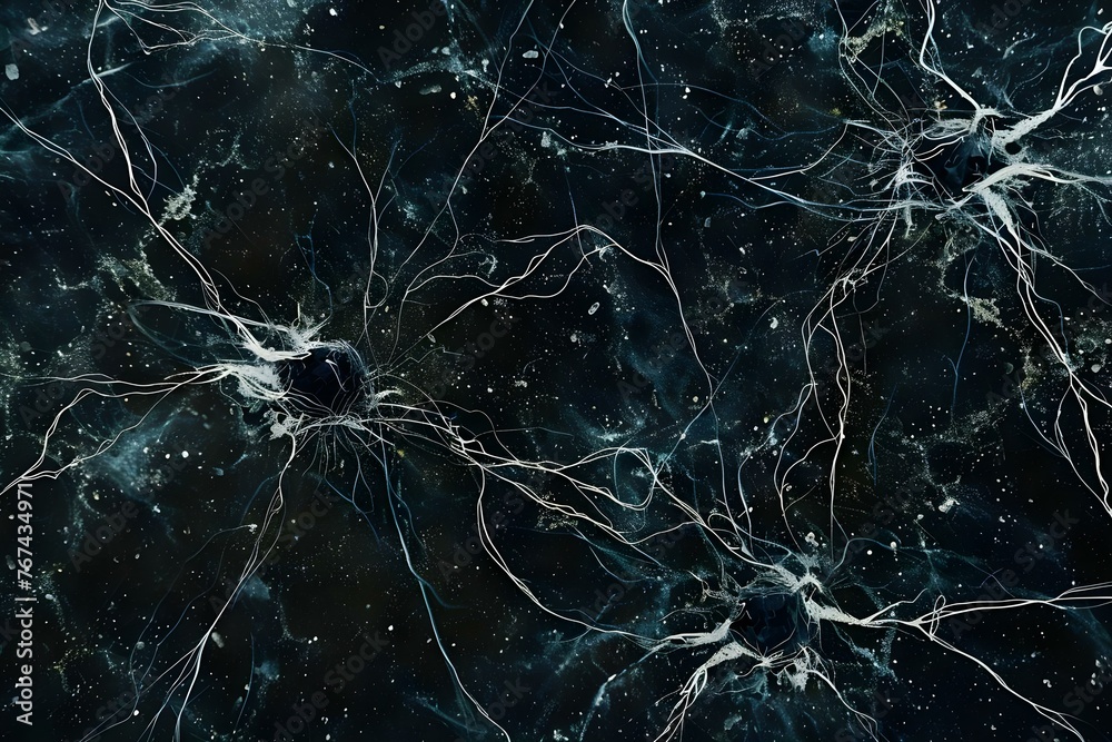 Neuron cells forming a complex neural network. Concept Neuron Cells ...