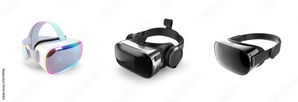 generic modern high-tech VR Virtual reality headset goggles headset ...