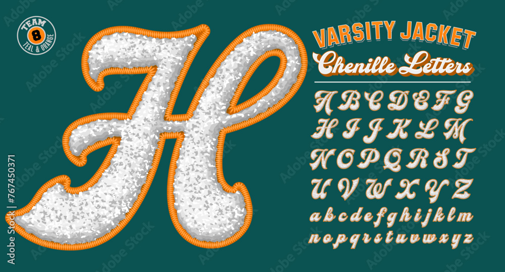 Poster A collection of letter jacket style letters – Wall Art | UkPosters