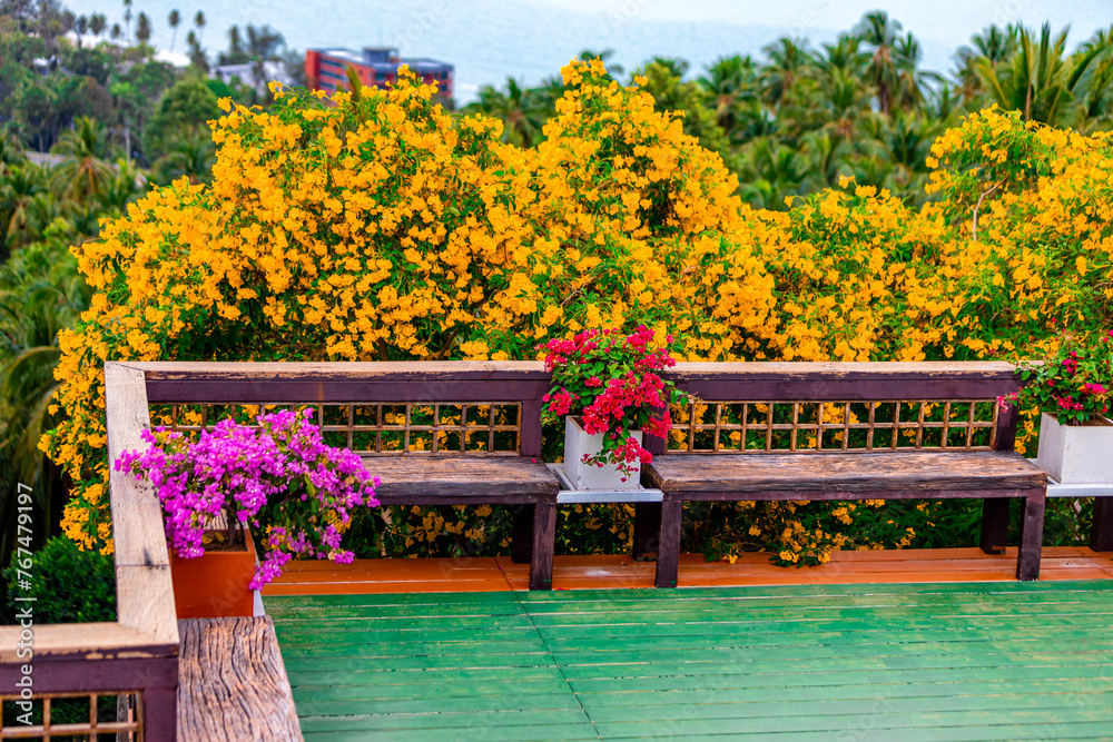 the background of the natural attractions of Khanom Sea, Ao Talet ...