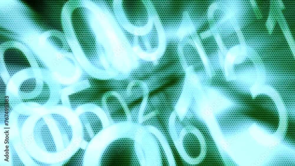 animated moving motion background showing matrix style randomly ...