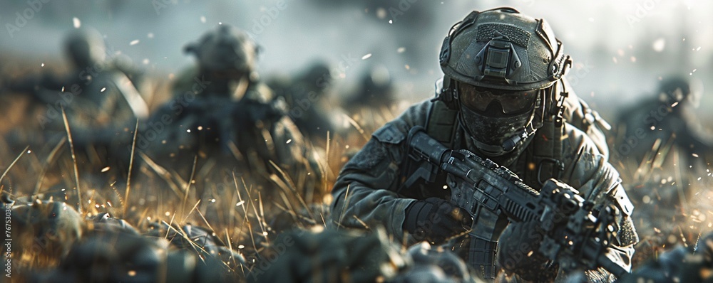 Imagine a front line where the battle is fought not with conventional ...