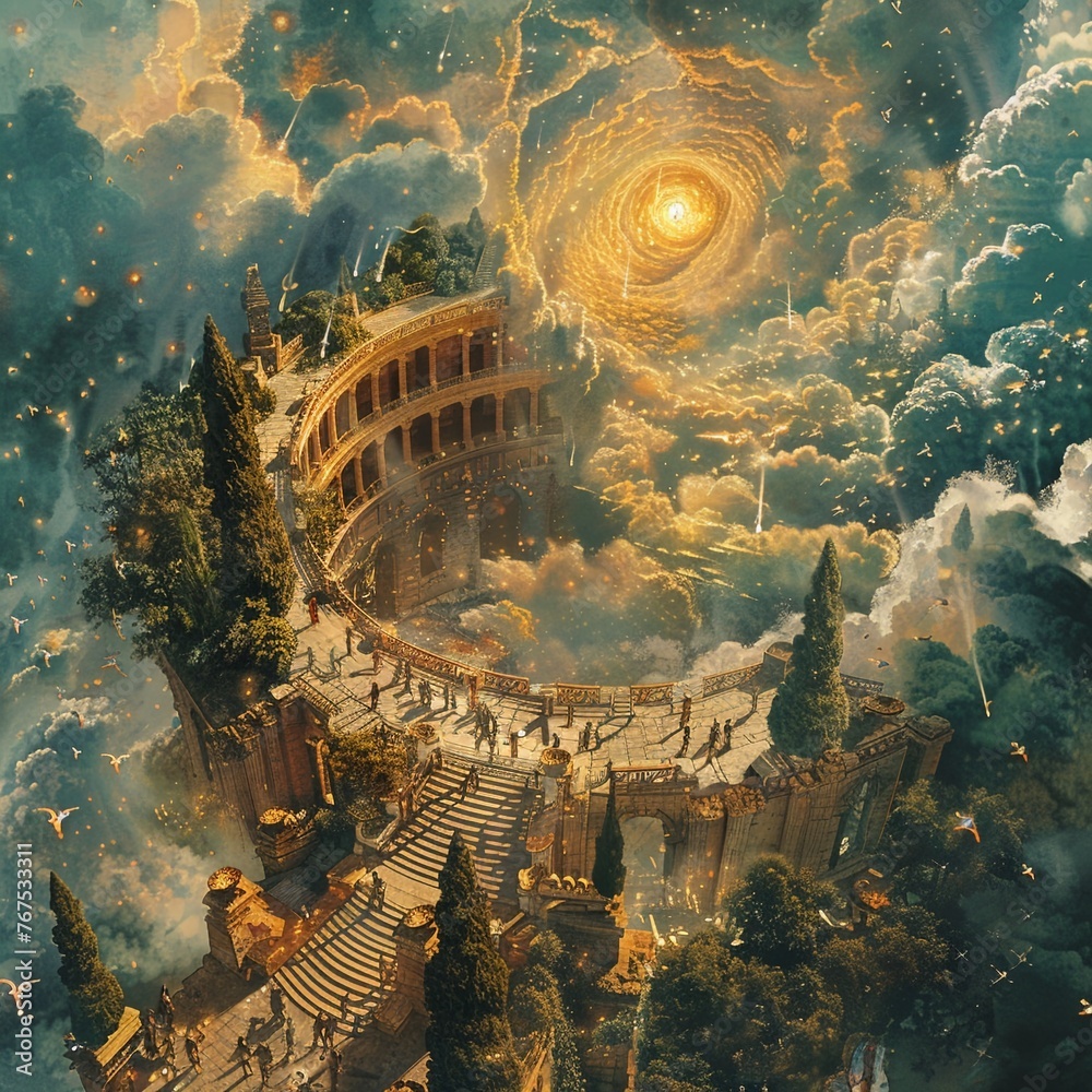 Transport viewers to an epic realm of classic Greek myths through a ...