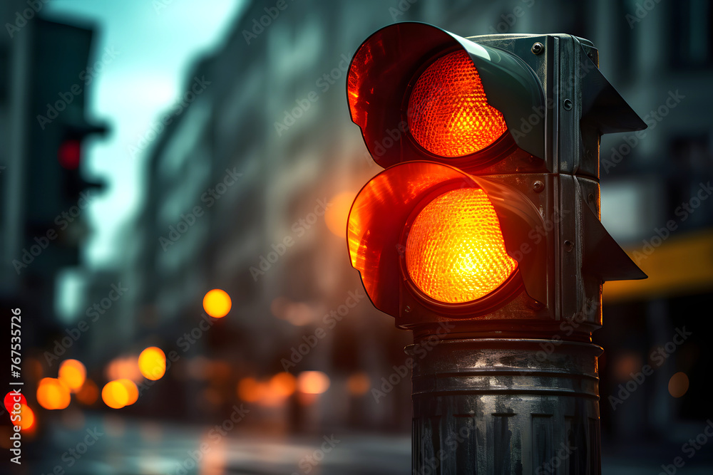 traffic light. electric lamp device for indicating traffic signs Stock ...
