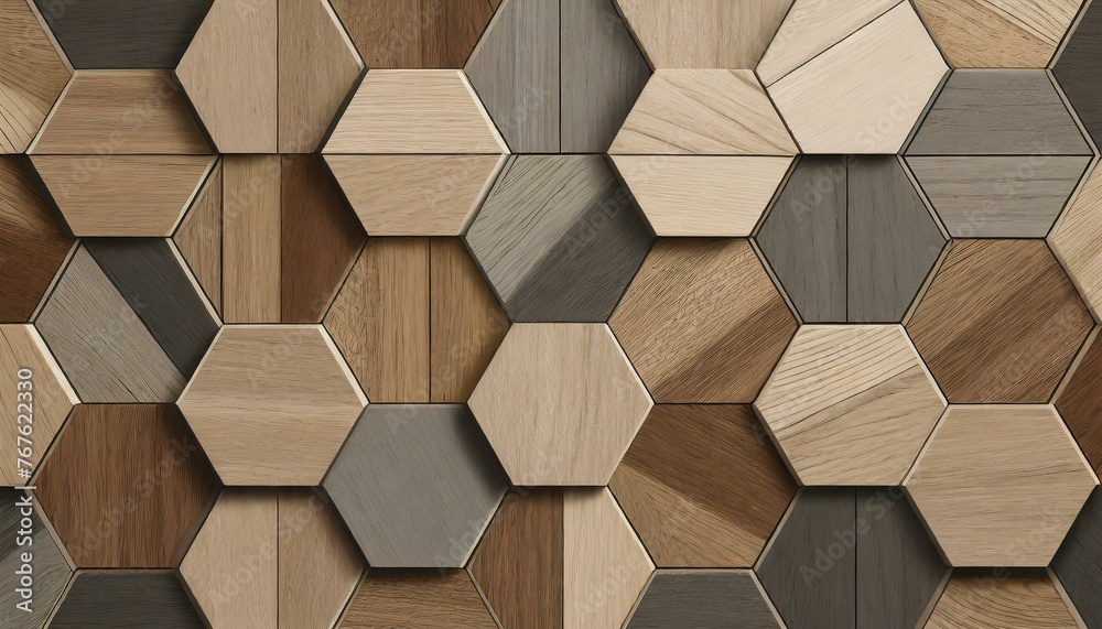 texture of wall.a modern and stylish hexagon wood pattern background ...