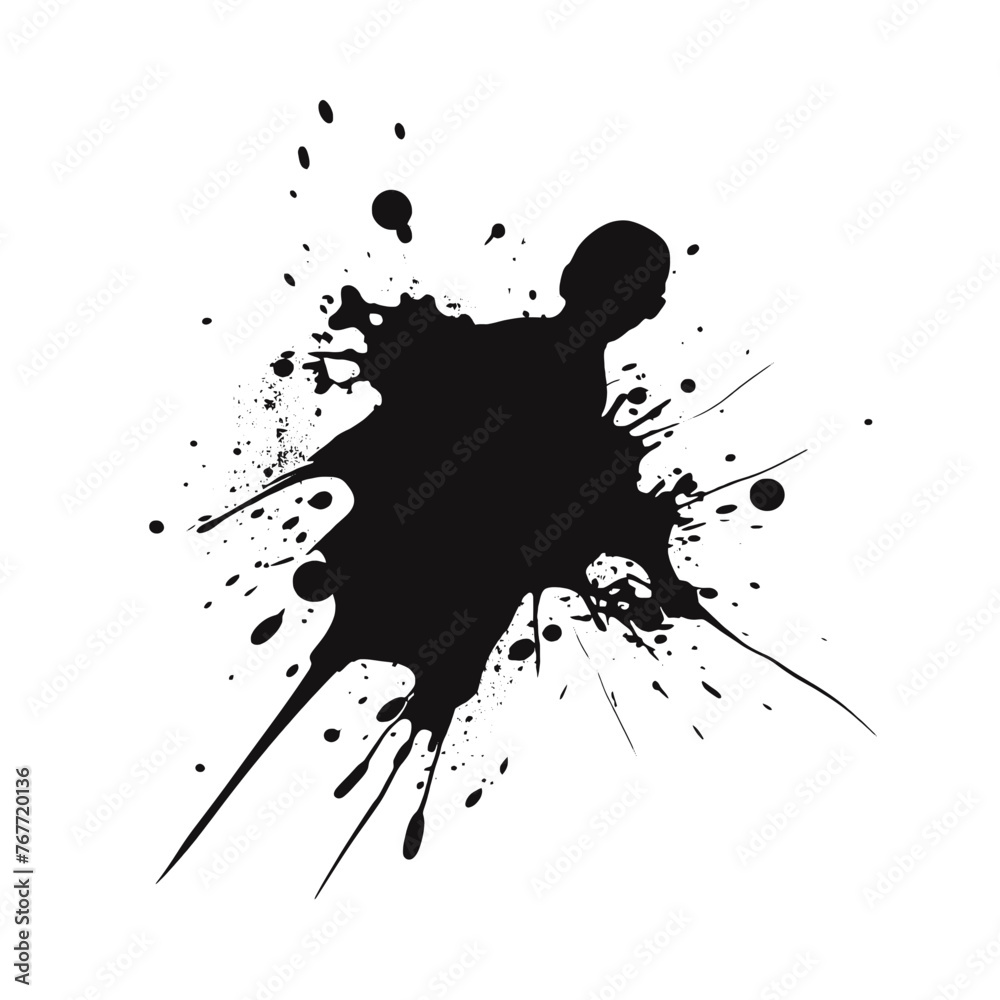 paint spray. paint splash. Ink drops and splashes. Blotter spots ...