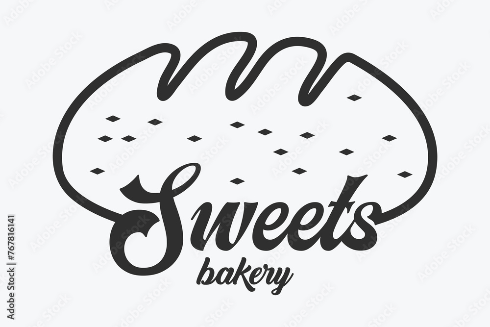 Bakery Typography Vector, Bakery Typography Logo, Style Bakery Logo ...