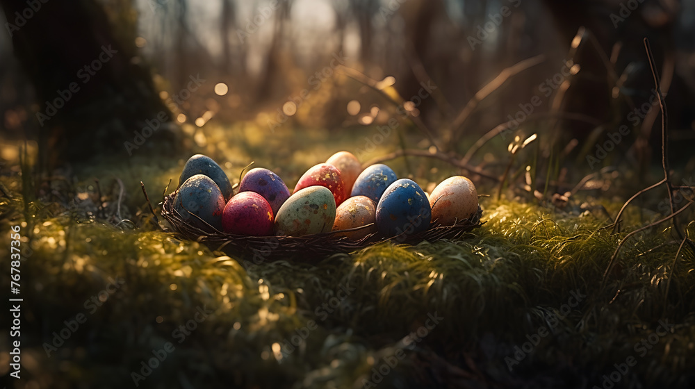 Embracing the charm of Easter by envisioning an extravagant display of ...