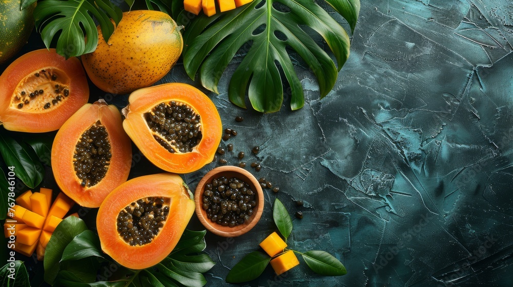 Papaya, also known as pawpaw, is a tropical fruit with sweet, orange ...