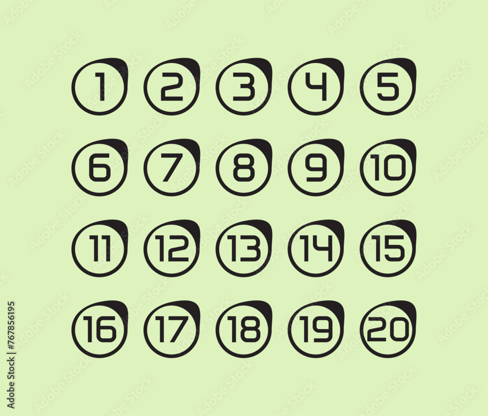 Numerical Symphony: Harmonious Vector Designs for Numerals, Triangle ...