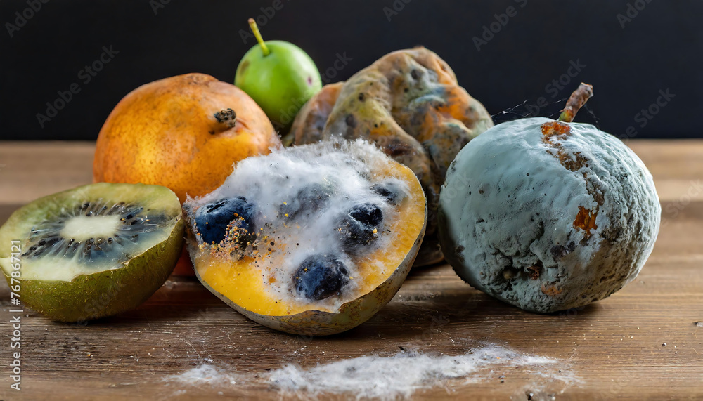 Moldy Fruits and Vegetables: Food Waste and Decay Stock Photo | Adobe Stock