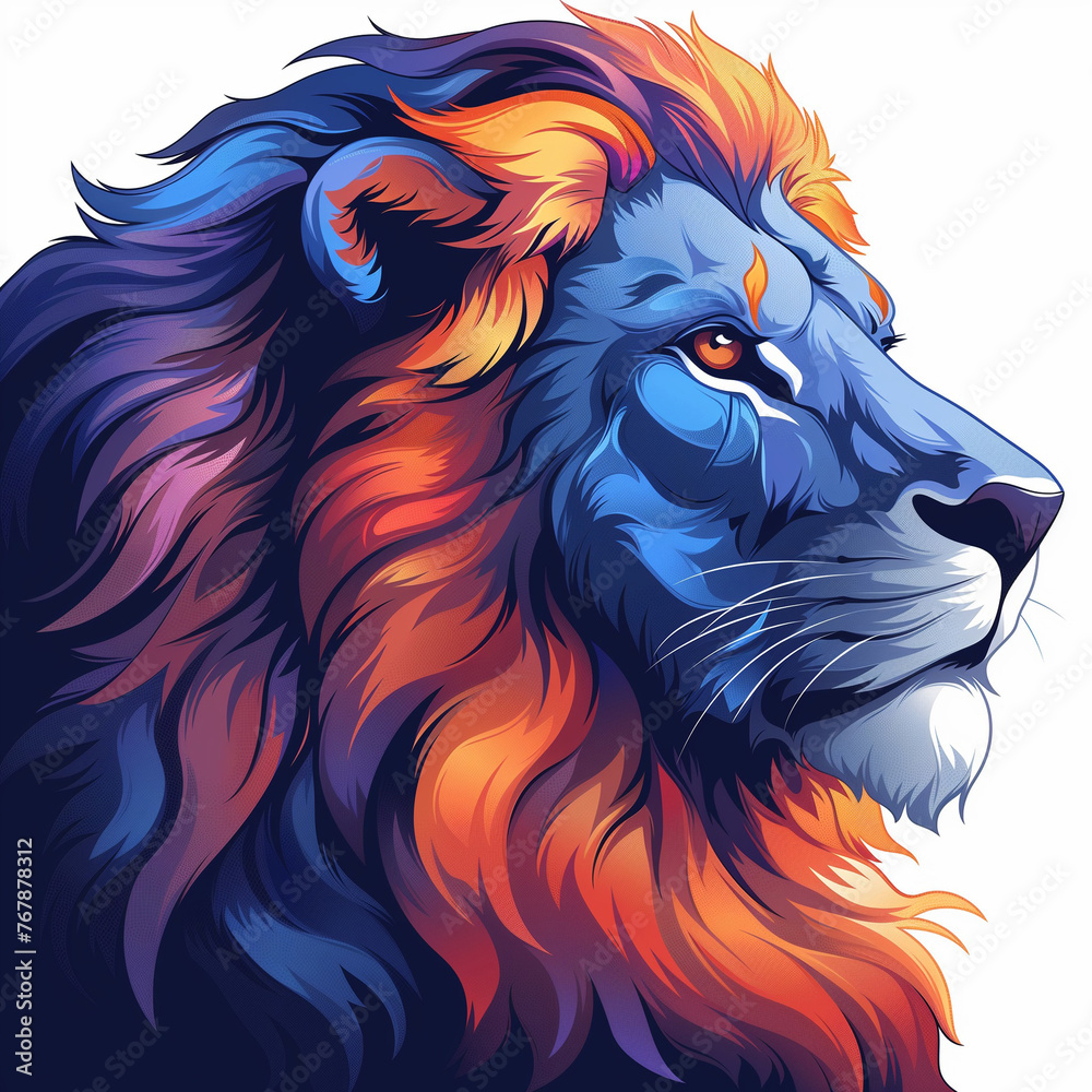 Lion badge for t-shirt design. Animal lion concept poster. Creative ...