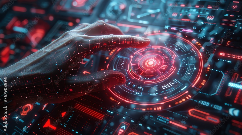 Virtual computer screen display backdrop with cutting-edge amenities ...