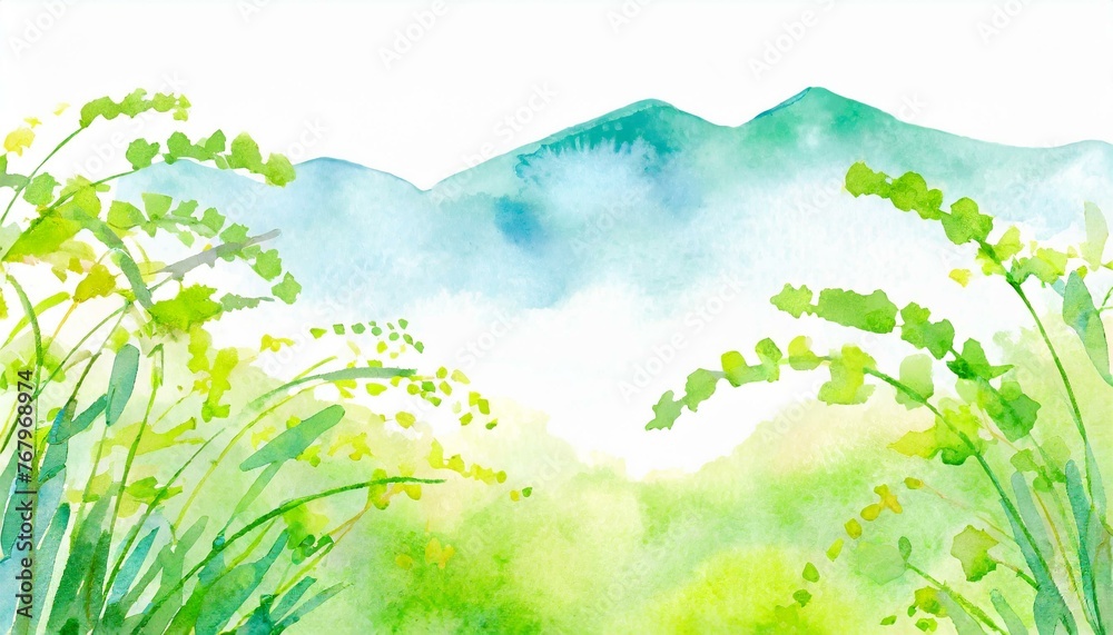 Abstract watercolor background inspired by the arrival of spring. Stock ...