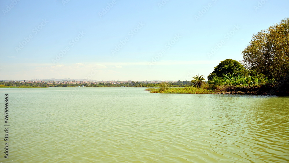 Tana lake, 1830 mt. above sea level, it is the source of the Blue Nile ...