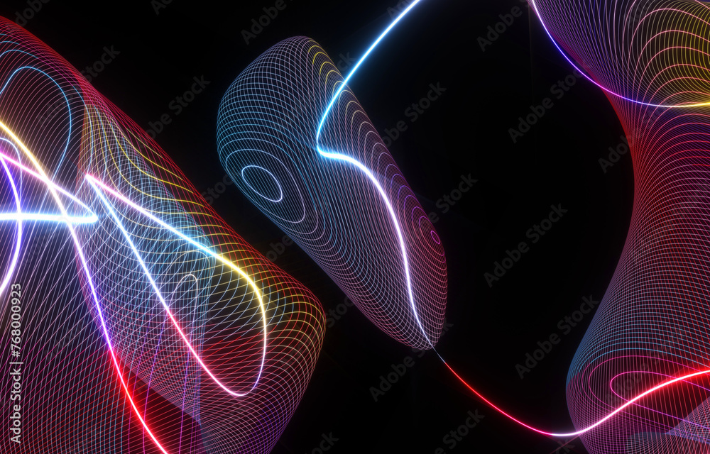 3d render abstract art 3d background texture with part of surreal ...