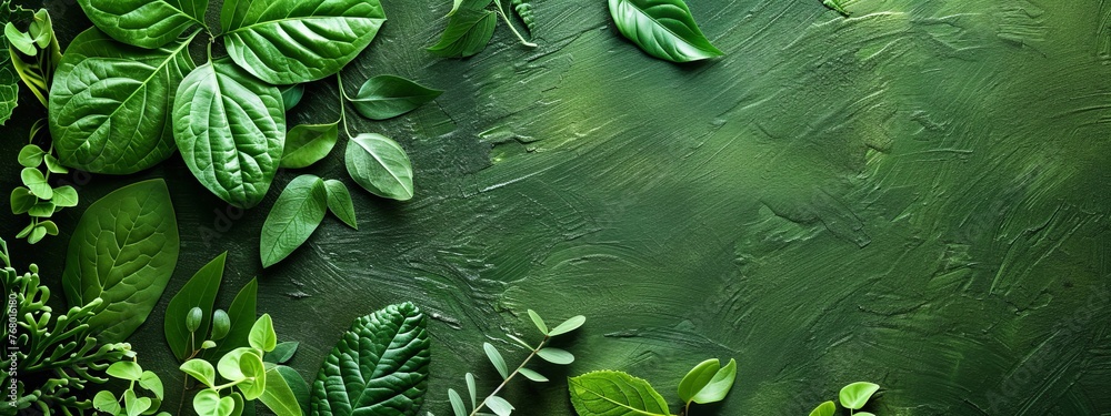 Eco-friendly business strategy, green and earthy tones, charts made of ...
