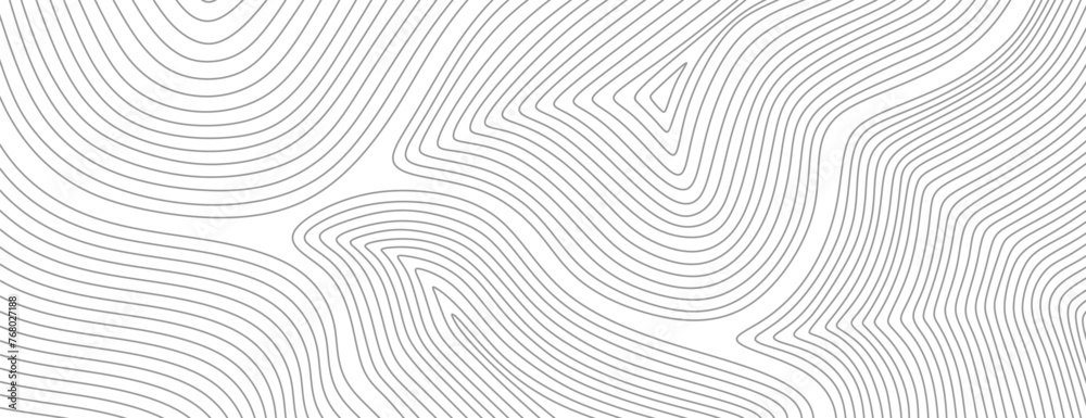 Horizontal vector topographic map. Hand drawn contour line of ...