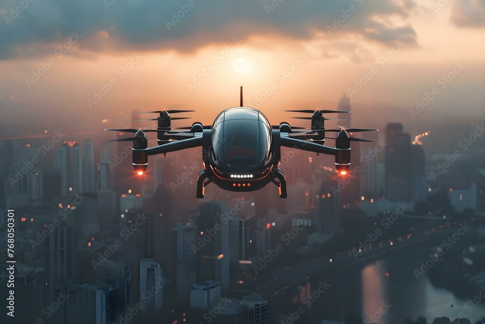 Foto de Electric VTOL Aircraft: Revolutionizing Urban Mobility with ...