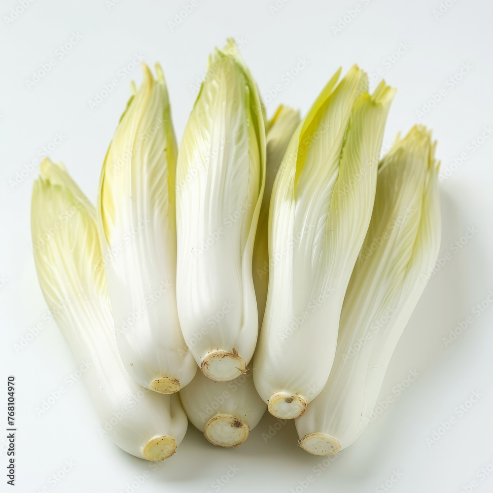 vegetable, endive, food, fresh, chicory, isolated, green, corn, plant ...
