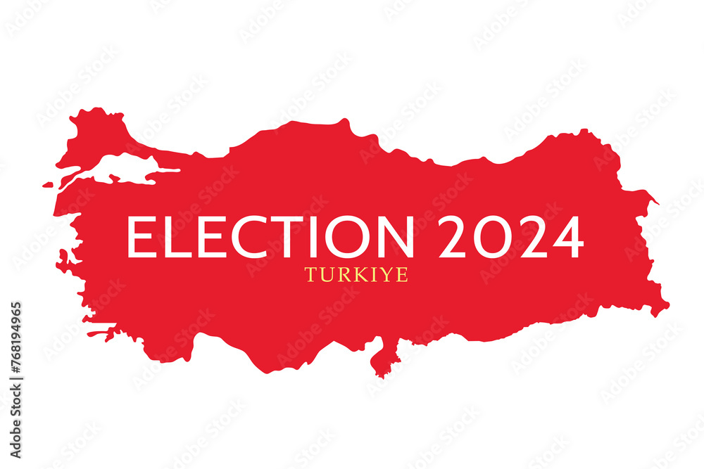 Vetor de "Turkiye Election 2024" design. Elections Campaign design with ...