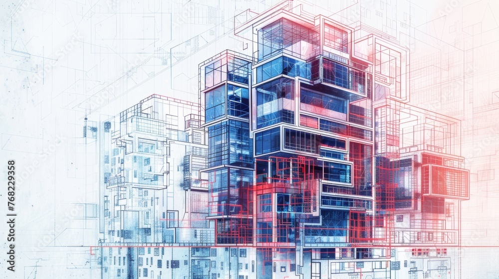 Design concept of a smart building. Engineering of smart building's ...